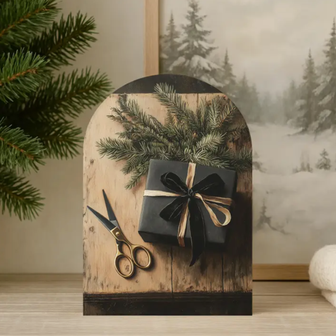 Rustic Gift Wrapping Arch Sign– Landen Furniture & Decor