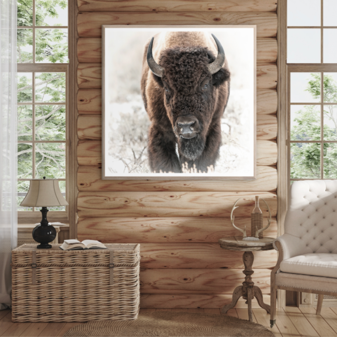 Bison in the Tetons, Large– Landen Furniture & Decor