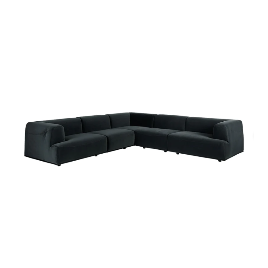 Darren Sectional Sofa Set, Smokescreen– Landen Furniture & Decor