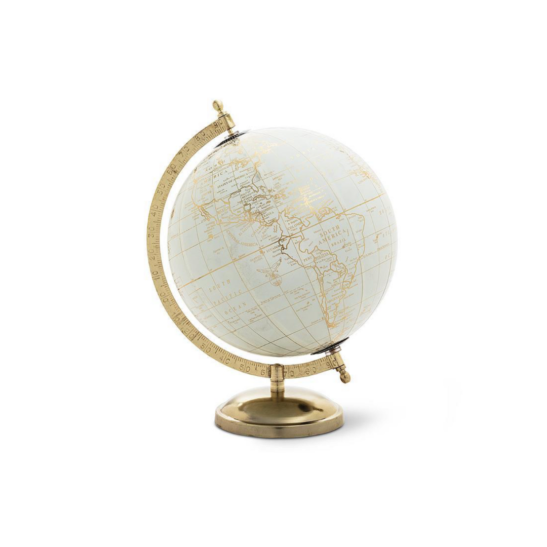 Globe on Stand - Ivory– Landen Furniture & Decor